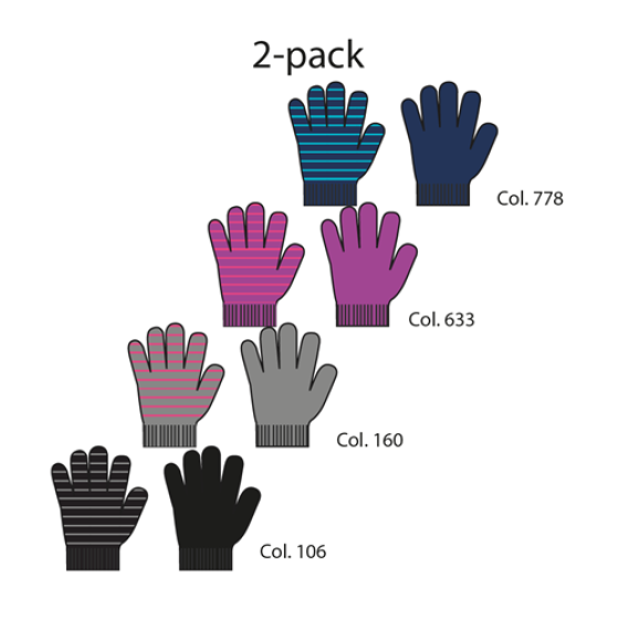 Babysam Nuuk - Vanter - PIPPI - 2PK MAGIC FINGER VANTER